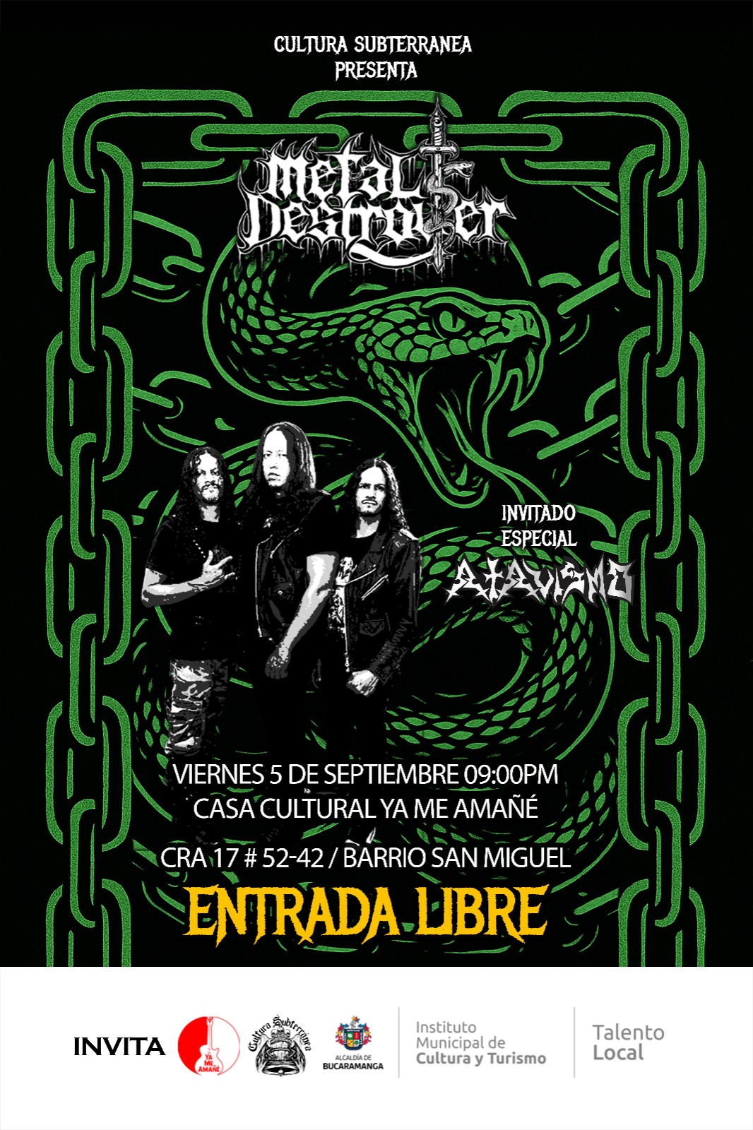METAL DESTROYER LLEGA CON CONCIERTO GRATUITO EN BUCARAMANGA - La ...